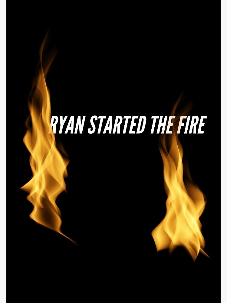 "Ryan started the fire, the office" Spiral Notebook for Sale by ...
