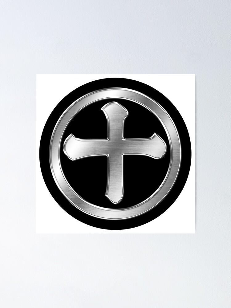 "Shimazu Clan Kamon Silver Chrome" Poster by Takeda-art | Redbubble