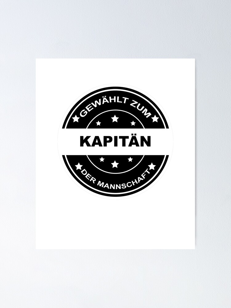 "Soccer captain" Poster for Sale by revoda | Redbubble