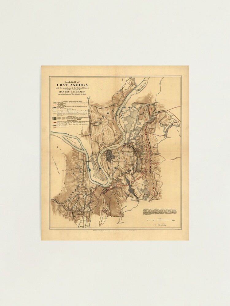 Chattanooga Civil War Map