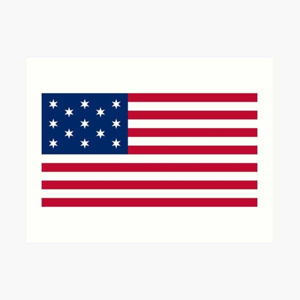 "Francis Hopkinson First American Flag (1777)" Art Print for Sale by ...