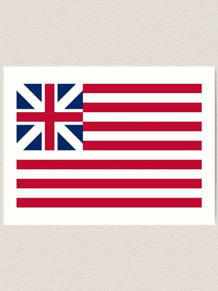 "Grand Union Flag Continental Colours First Navy Ensign" Art Print by ...