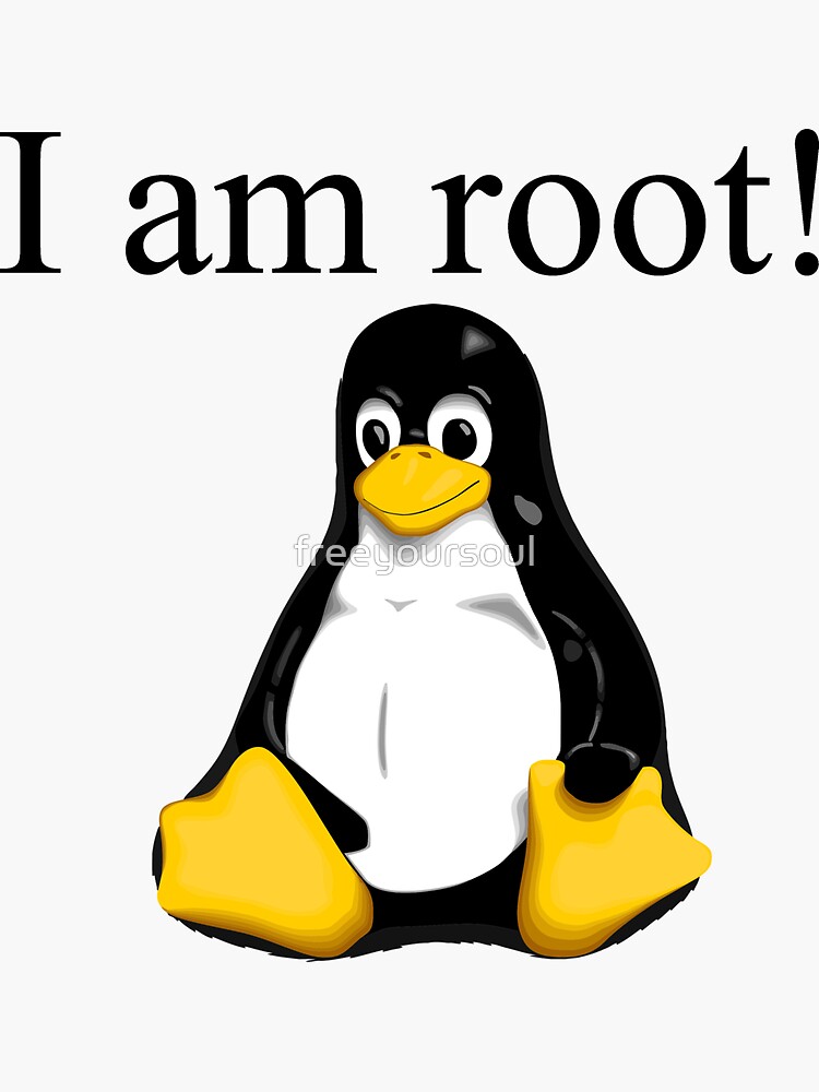"I am root" Sticker for Sale by freeyoursoul | Redbubble