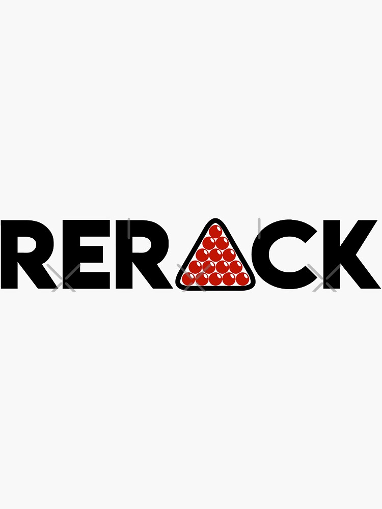 "Snooker - Rerack" Sticker for Sale by MissPear | Redbubble