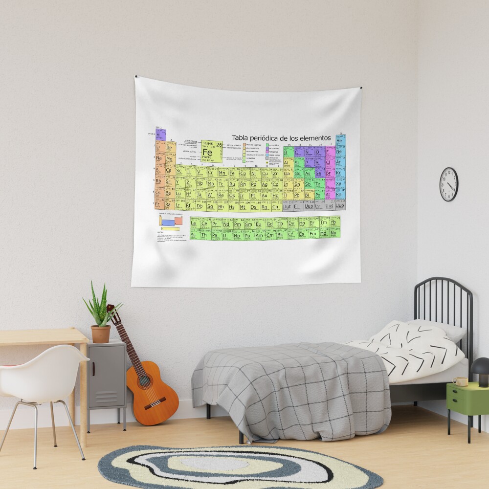 "Periodic Table of Elements in Spanish (Tabla periódica de los ...