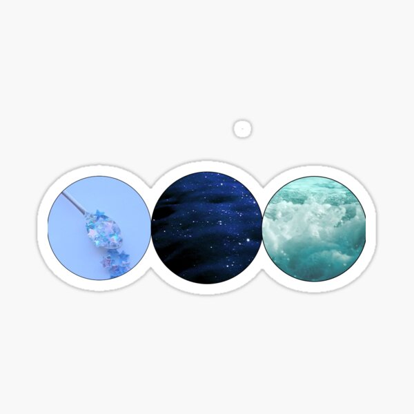 "Blue Aesthetic Sticker Trio " by michaela8 | Redbubble