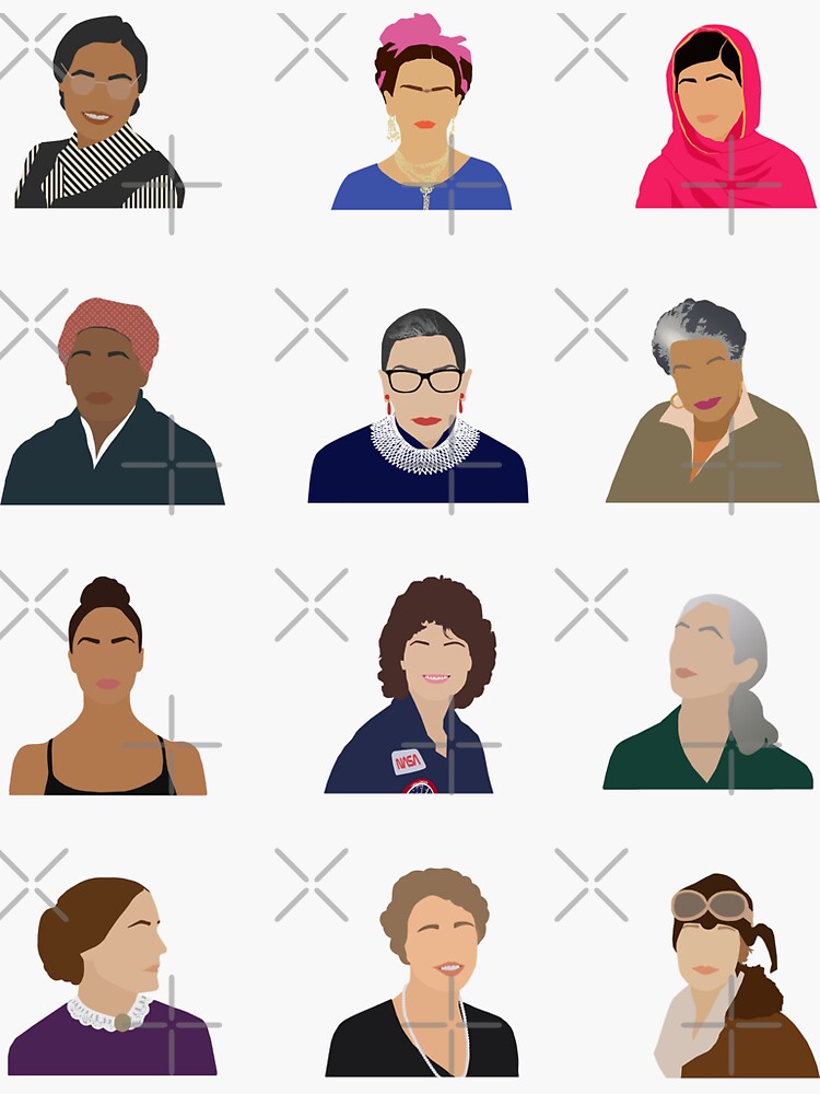 "Feminist Sticker Set" Sticker for Sale by thefilmartist | Redbubble