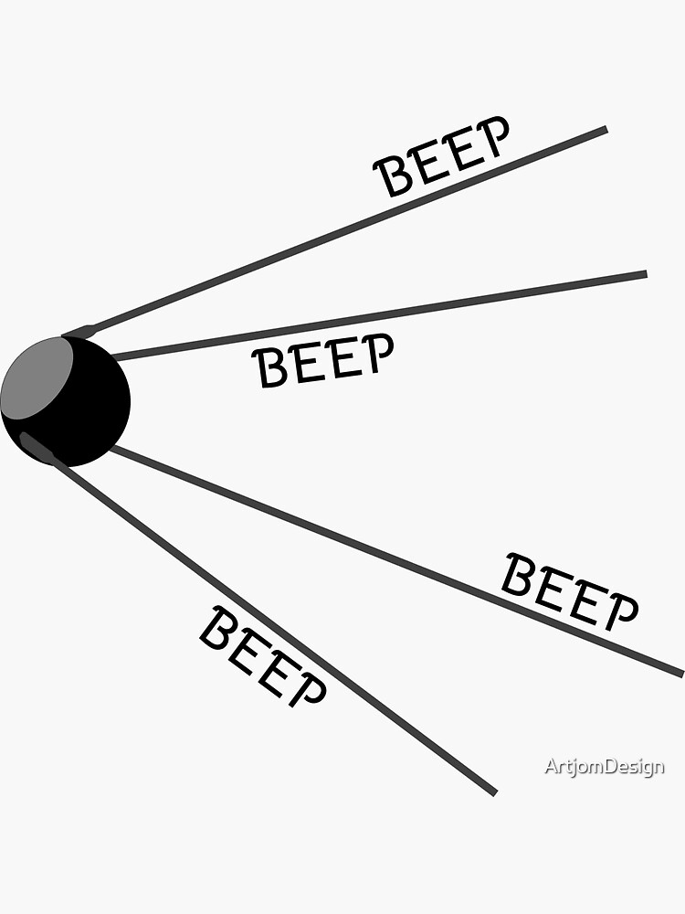 "sputnik" Sticker by ArtjomDesign | Redbubble