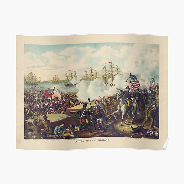 "War of 1812 Battle of New Orleans January 8 1815 by Kurz & Allison ...