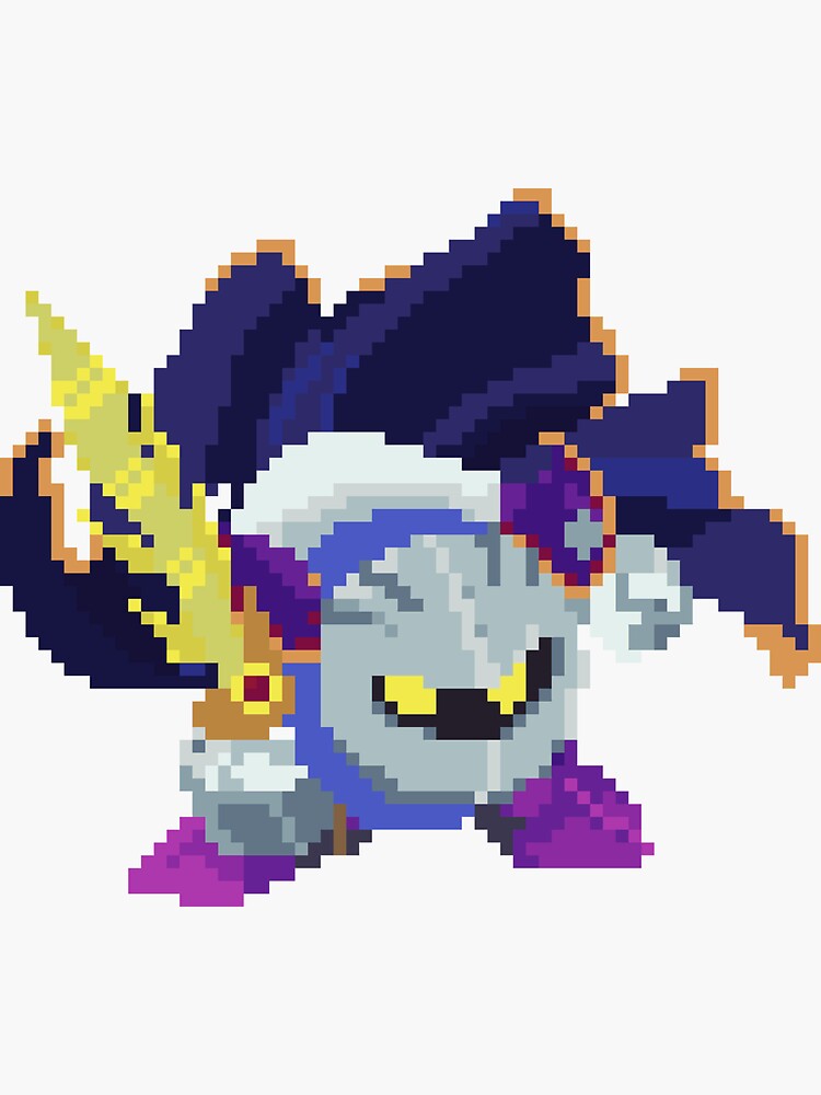 Pegatina «Meta Knight Pixel Art» de Gmaxz | Redbubble