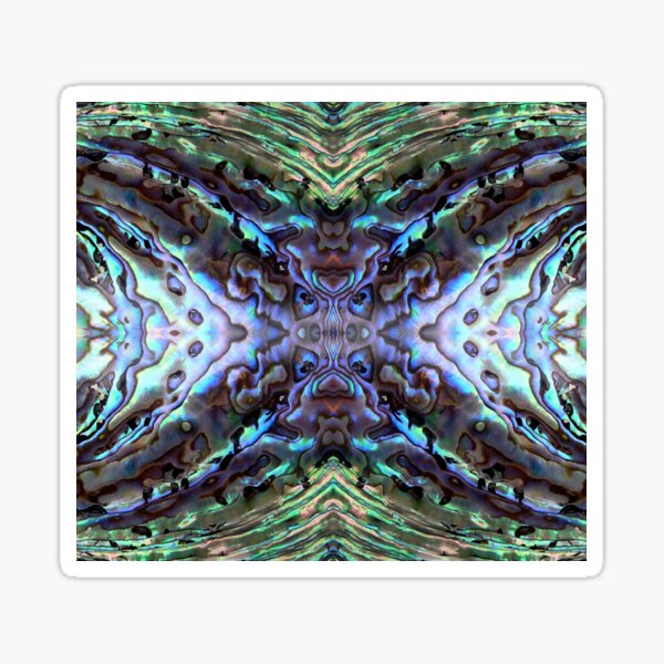 "Abalone Abstract" Sticker by Skaylaki | Redbubble