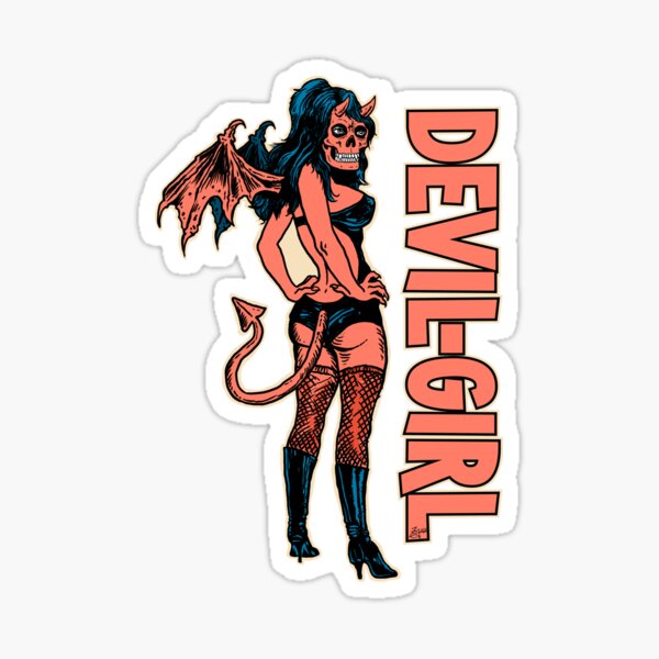 "She's a Devil-Girl" Sticker by ZugArt | Redbubble