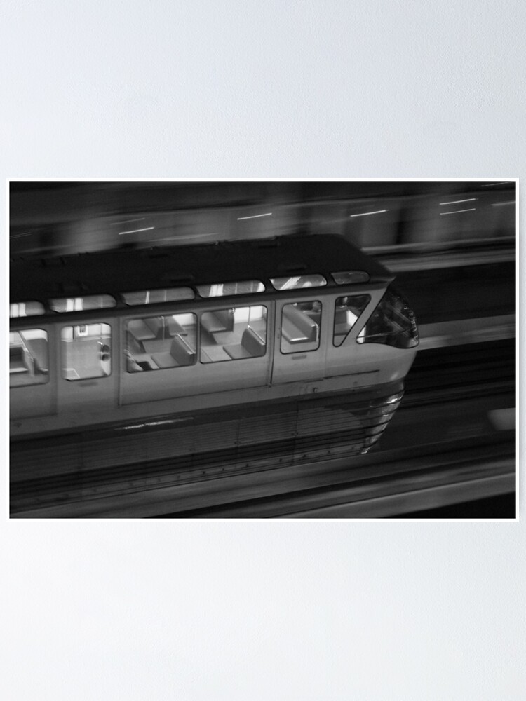 "Black and white trains of Seattle " Poster for Sale by snapprint365 ...