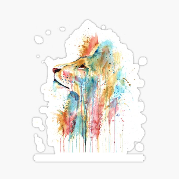 "Aslan the Lion" Sticker by WhitehouseArt | Redbubble