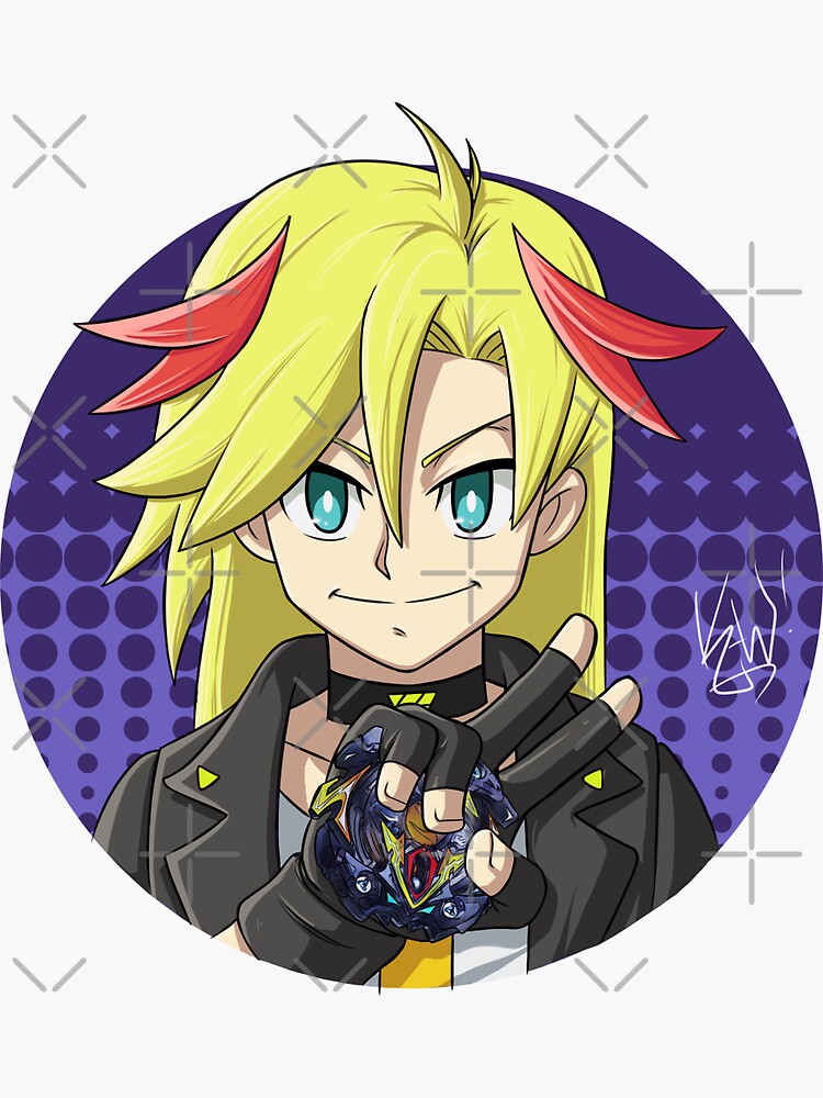 Pegatina «Zac Kaneguro/Zac The Sunrise de Beyblade Burst» de Kaw-dev ...