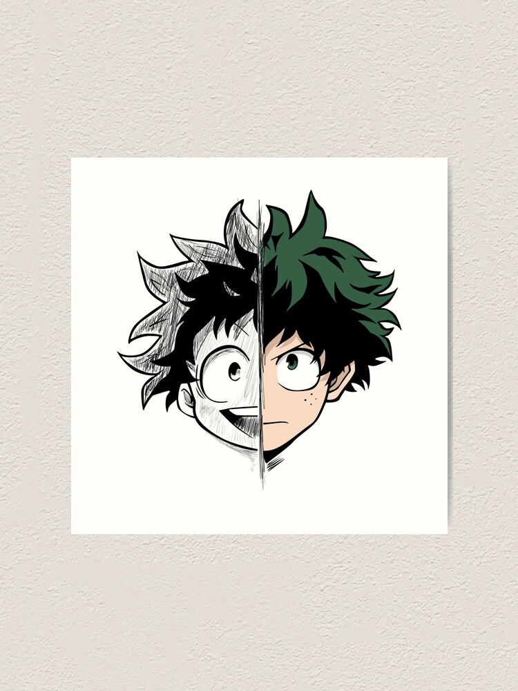 "Deku Past and Present - My Hero Academia" Art Print by RTurnerDesigns ...