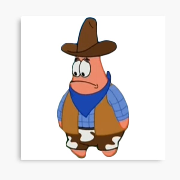 Patrick Cowboy Canvas Prints | Redbubble