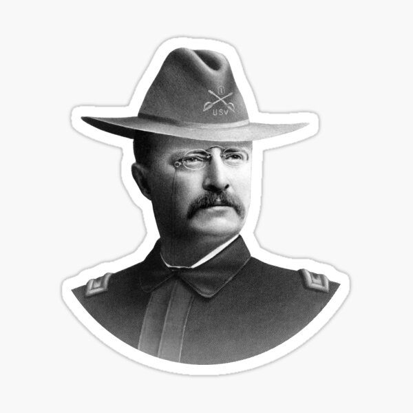 "Colonel Teddy Roosevelt - Rough Riders" Sticker for Sale by ...