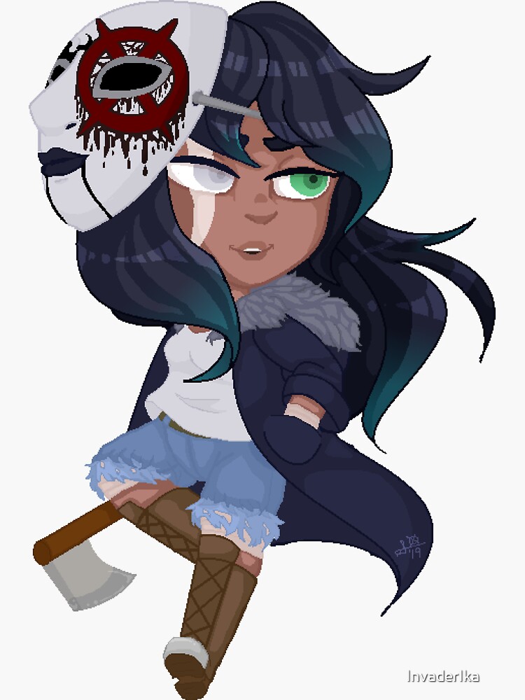 "SLENDERVERSE OC MERCH: Chibi Ravon" Sticker by InvaderIka | Redbubble