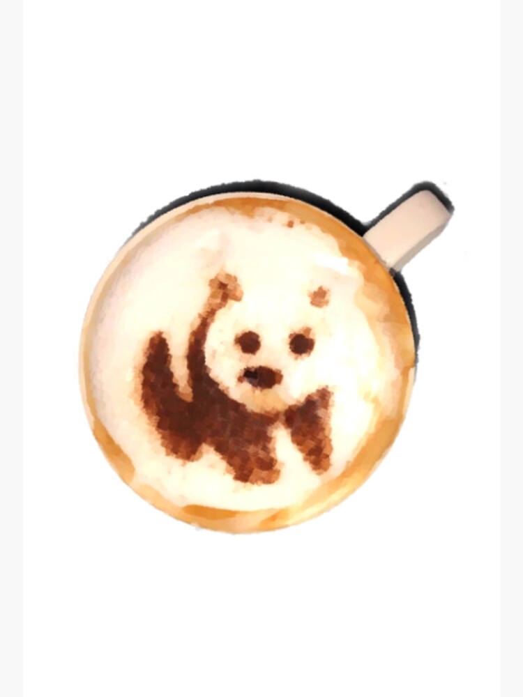 "Panda Latte Art" Poster by sarapadula | Redbubble