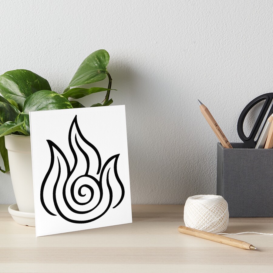"Avatar: The Last Airbender Fire Symbol" Art Board Print for Sale by ...