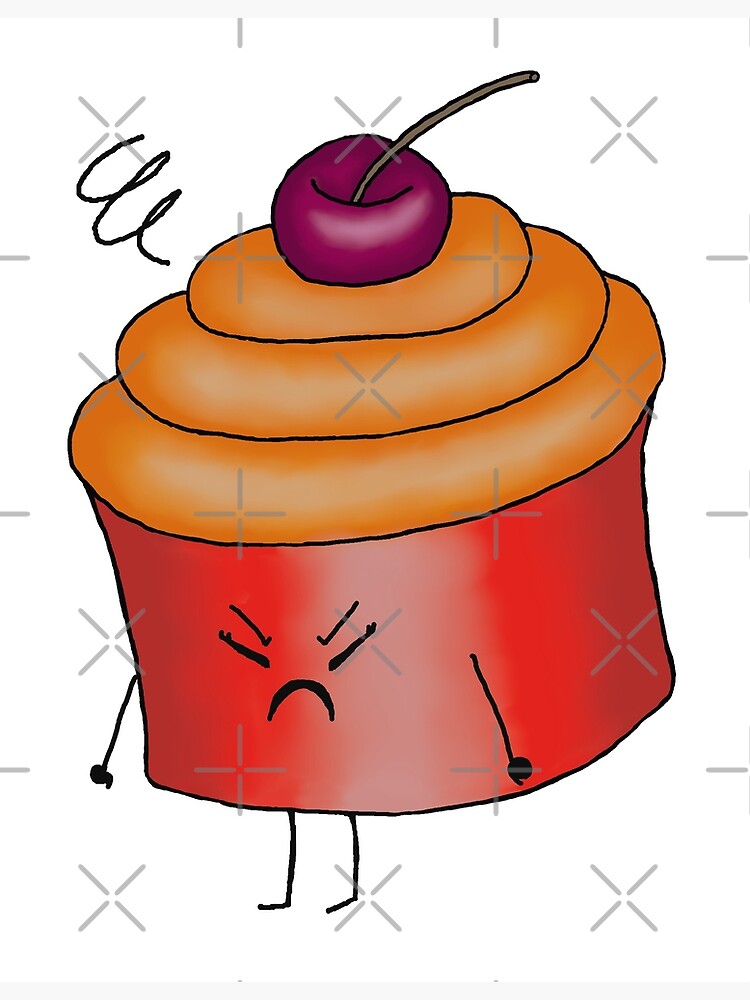 "Angry Lil Cupcake" Poster by MirandaMarcy | Redbubble