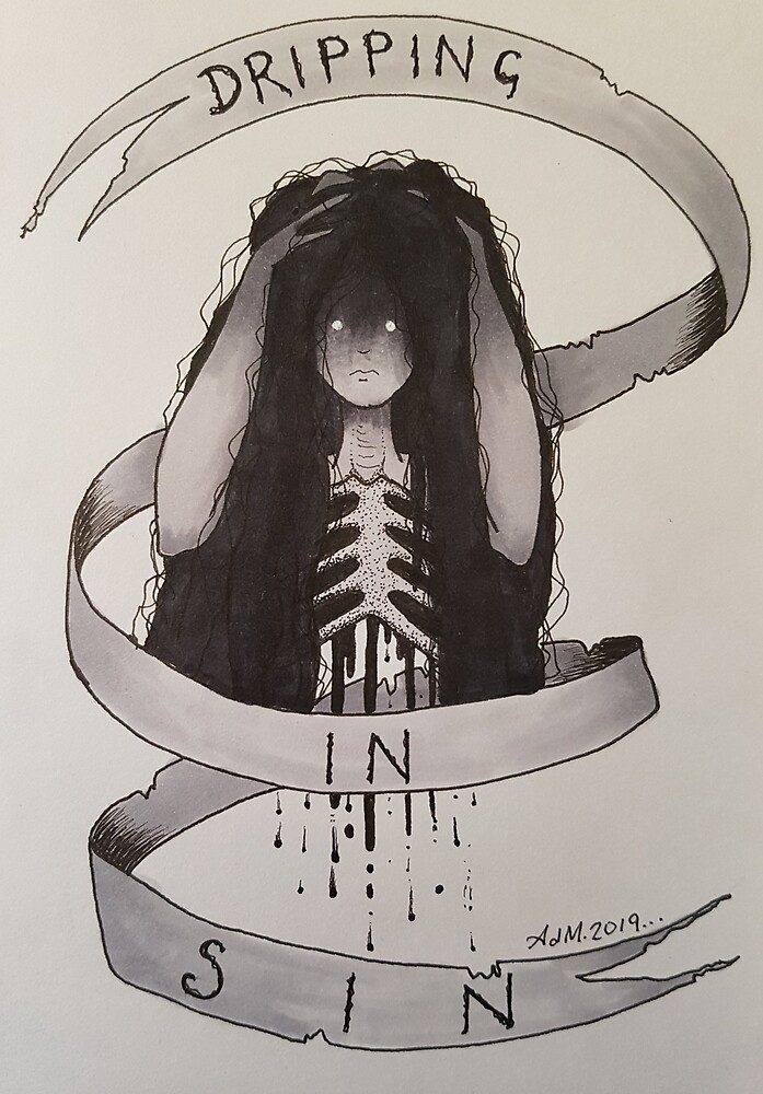 "Demon Girl - Dripping in Sin" by Absentia-dMorte | Redbubble