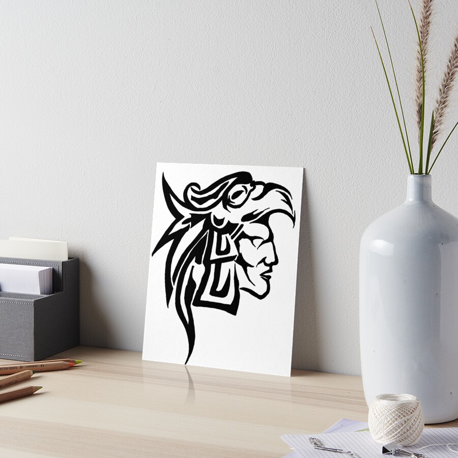"Aztec Eagle Warrior" Art Board Print by ScapegoatPrints | Redbubble
