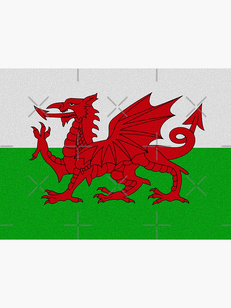 "THE WELSH DRAGON" Sticker for Sale by PapaSquatch | Redbubble