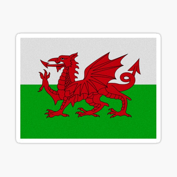 "THE WELSH DRAGON" Sticker for Sale by PapaSquatch | Redbubble
