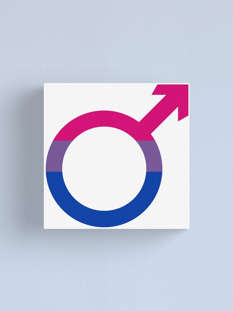 "Bisexual Pride Male Symbol" Canvas Print by allhistory | Redbubble