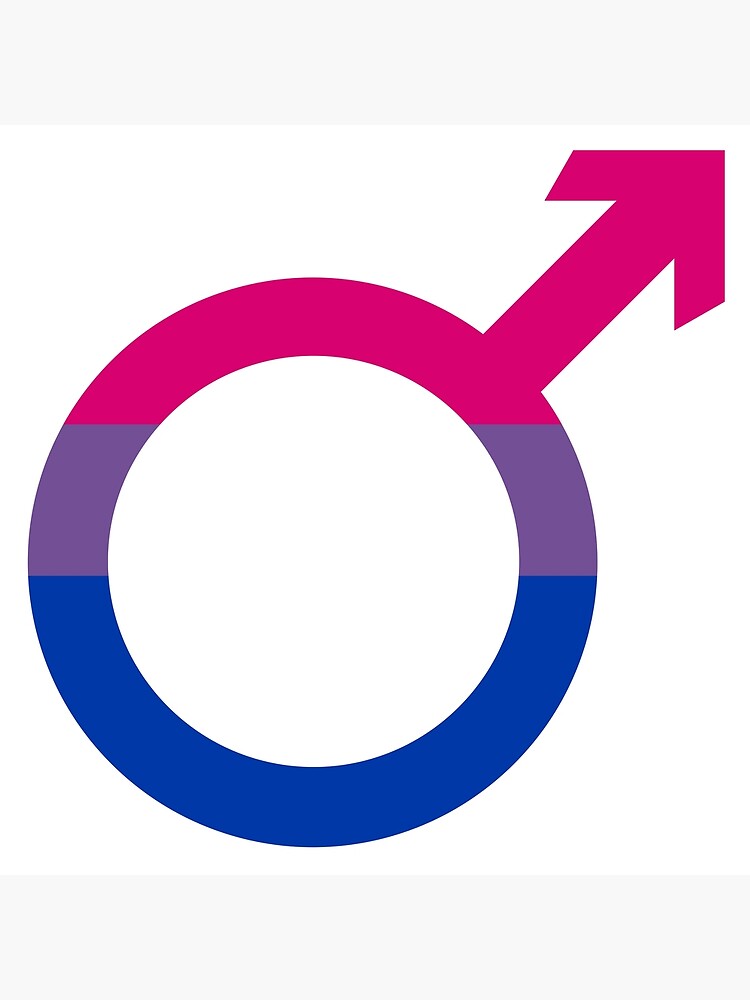 Bisexual Pride Male Symbol Canvas Print By Allhistory Redbubble