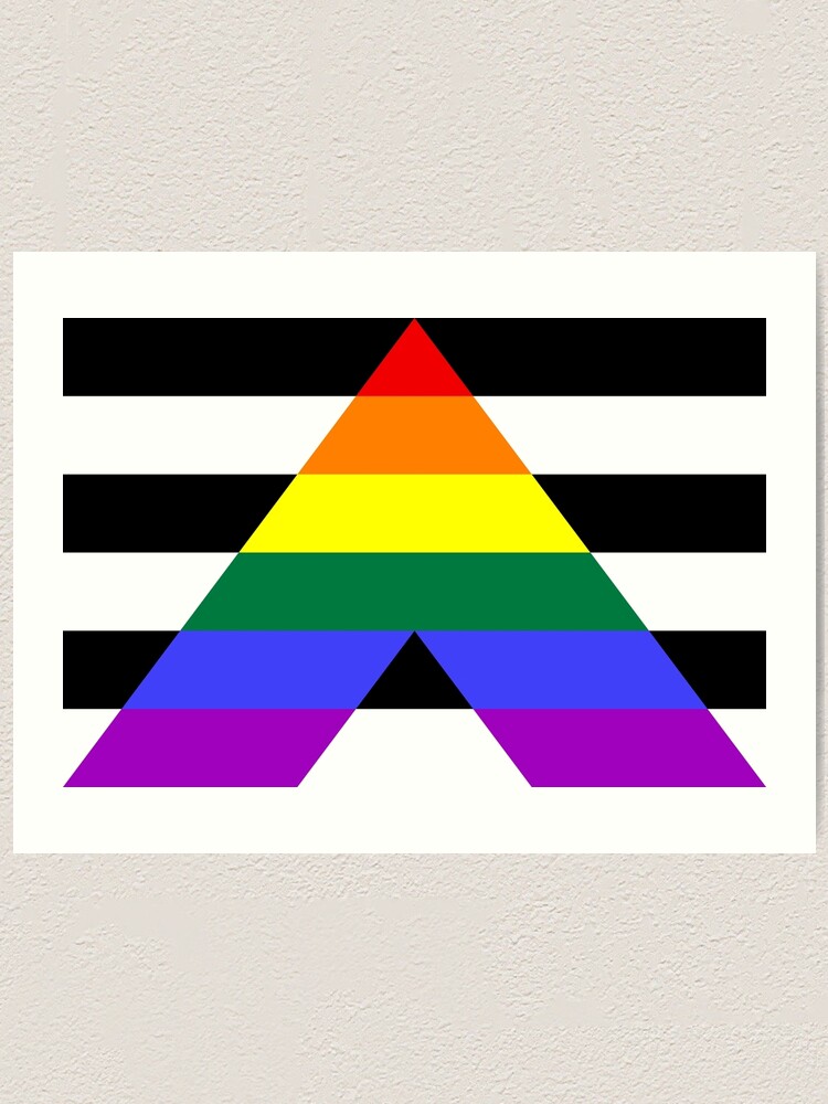 "Straight Ally Pride Flag" Art Print for Sale by allhistory | Redbubble