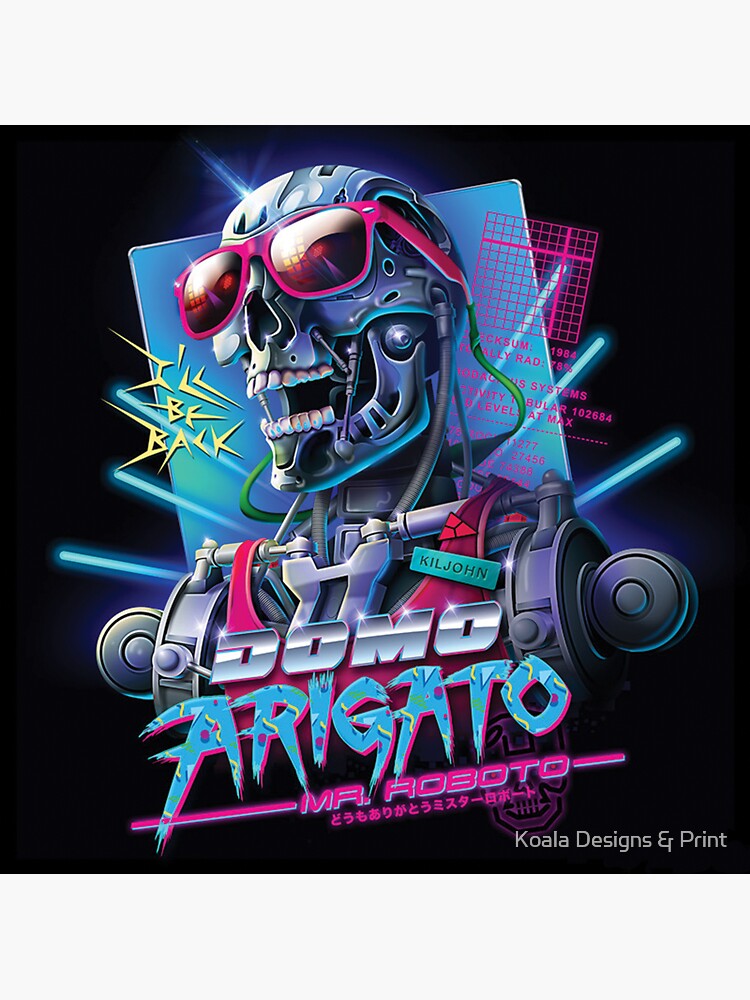 "Retro Terminator" Sticker for Sale by RANGAaRT | Redbubble