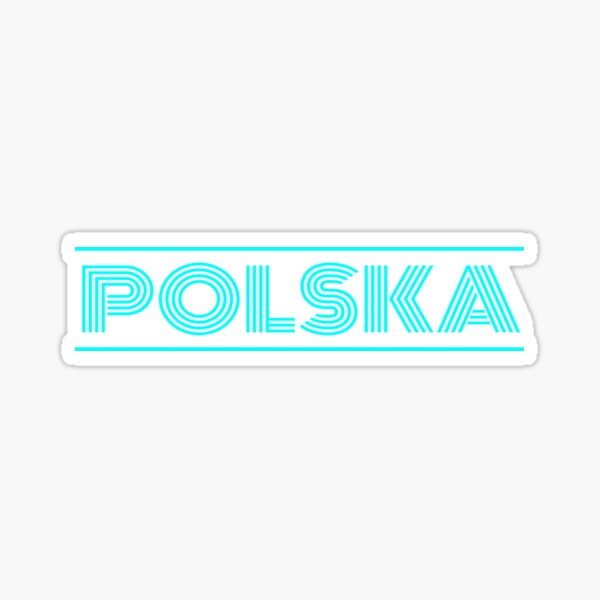 "Polska Poland Neon " Sticker by Chillaxo | Redbubble