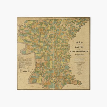 "Map of the Parish of East Baton Rouge, Louisiana (1895)" Art Board ...
