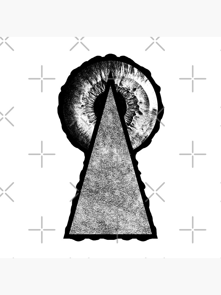 "Creepy Sharp Keyhole" Poster for Sale by badgemint | Redbubble