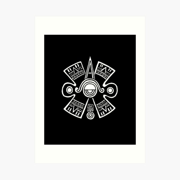 "Ancient Aztec God Ollin" Art Print for Sale by DifferentTees | Redbubble