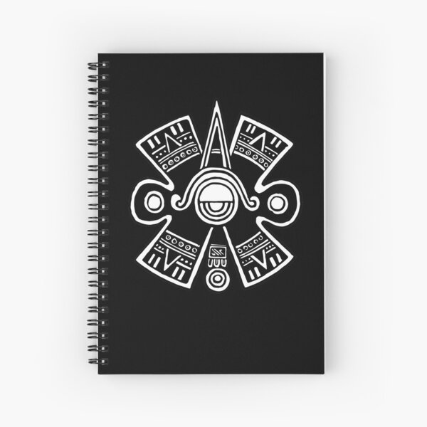 "Ancient Aztec God Ollin" Spiral Notebook for Sale by DifferentTees ...