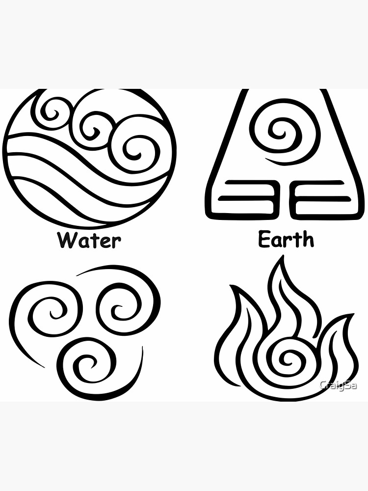 "Avatar: The Last Airbender Symbols" Tapestry by CraigSa | Redbubble