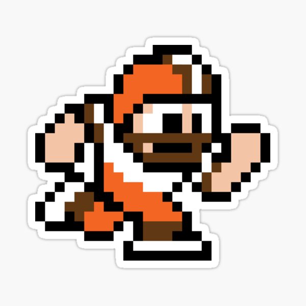 "8-Bit Player - Cleveland Browns" Sticker for Sale by addsince83 ...