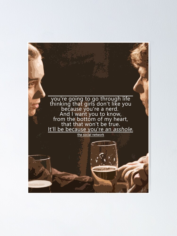 "the social network - Erica" Poster by RocketBrother | Redbubble