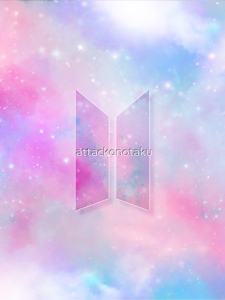 "Galaxy BTS logo" Canvas Print by attackonotaku | Redbubble