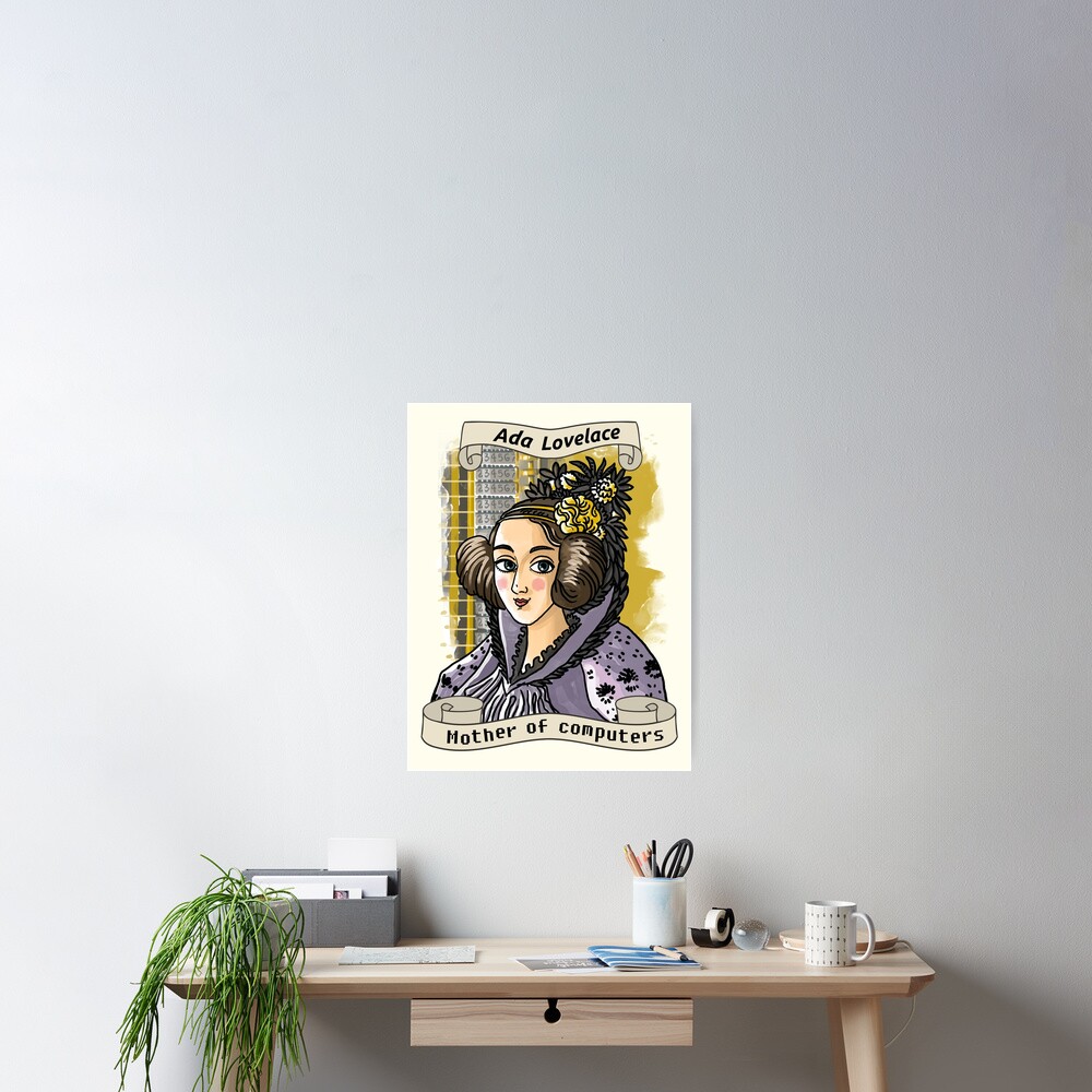 "Ada Lovelace" Poster by Shecience | Redbubble