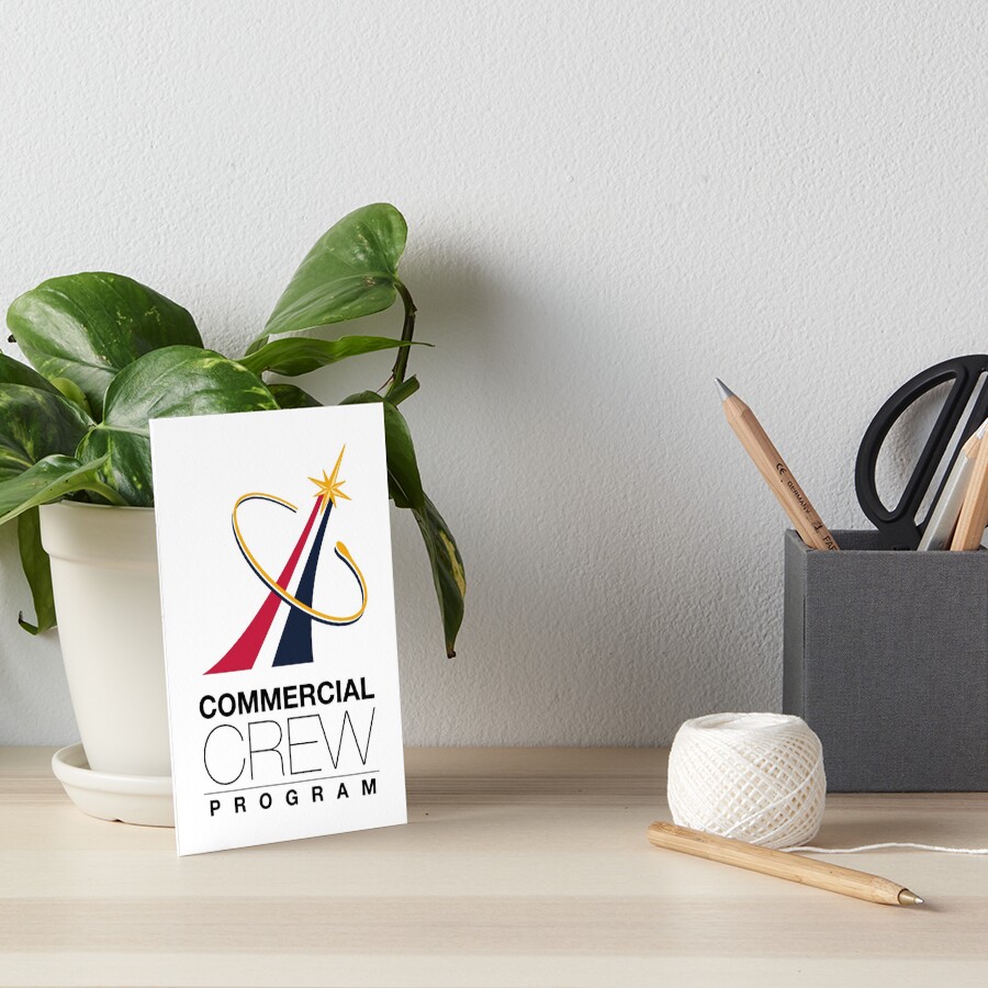"NASA's Commercial Crew Program Logo" Art Board Print by Spacestuffplus ...