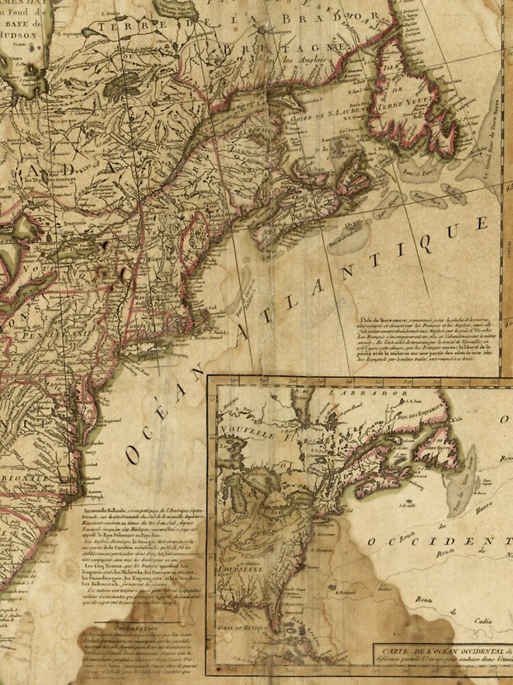 "Map of Early America (1780)" iPhone Case for Sale by allhistory ...