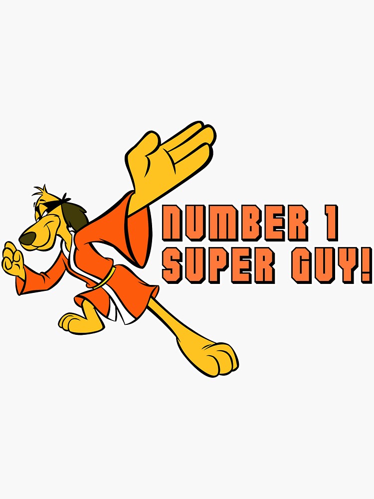 "Hong Kong Phooey Number One Super Guy" Sticker for Sale by Nova5 ...