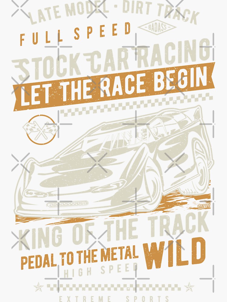 "Dirt Track Racing Late Model Wild" Sticker for Sale by offroadstyles ...