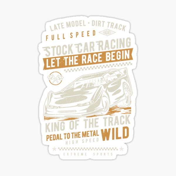 "Dirt Track Racing Late Model Wild" Sticker for Sale by offroadstyles ...