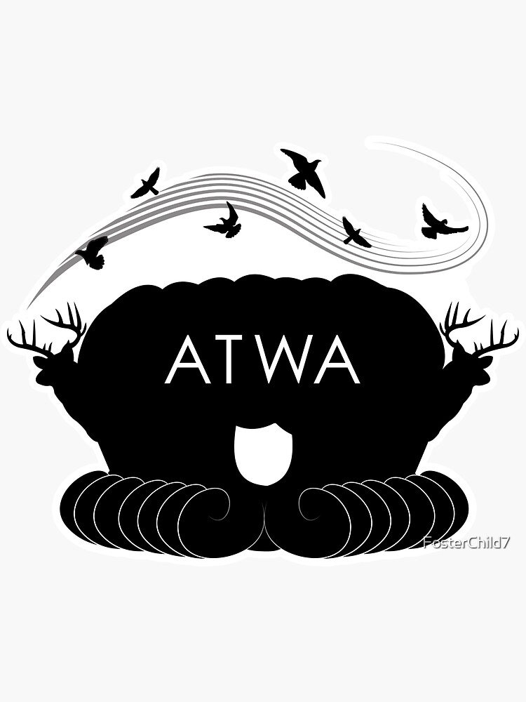 "ATWA" Sticker for Sale by FosterChild7 | Redbubble